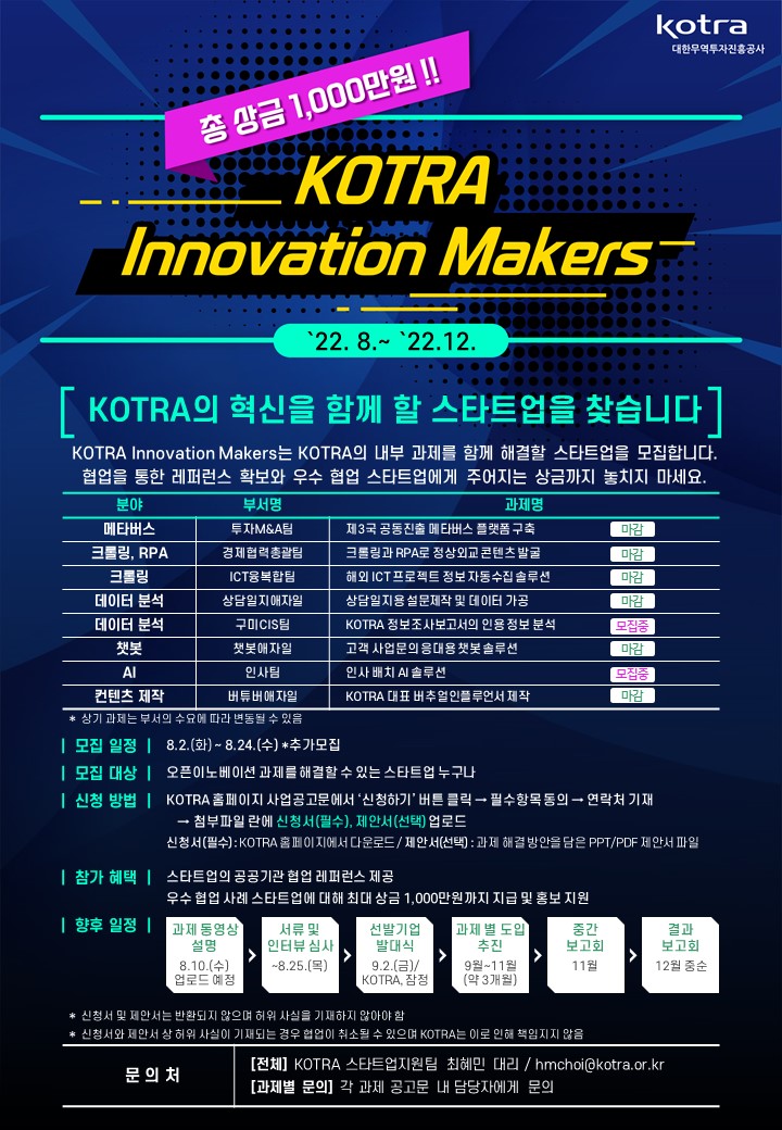 KOTRA 무역투자24 - 사업신청 홈